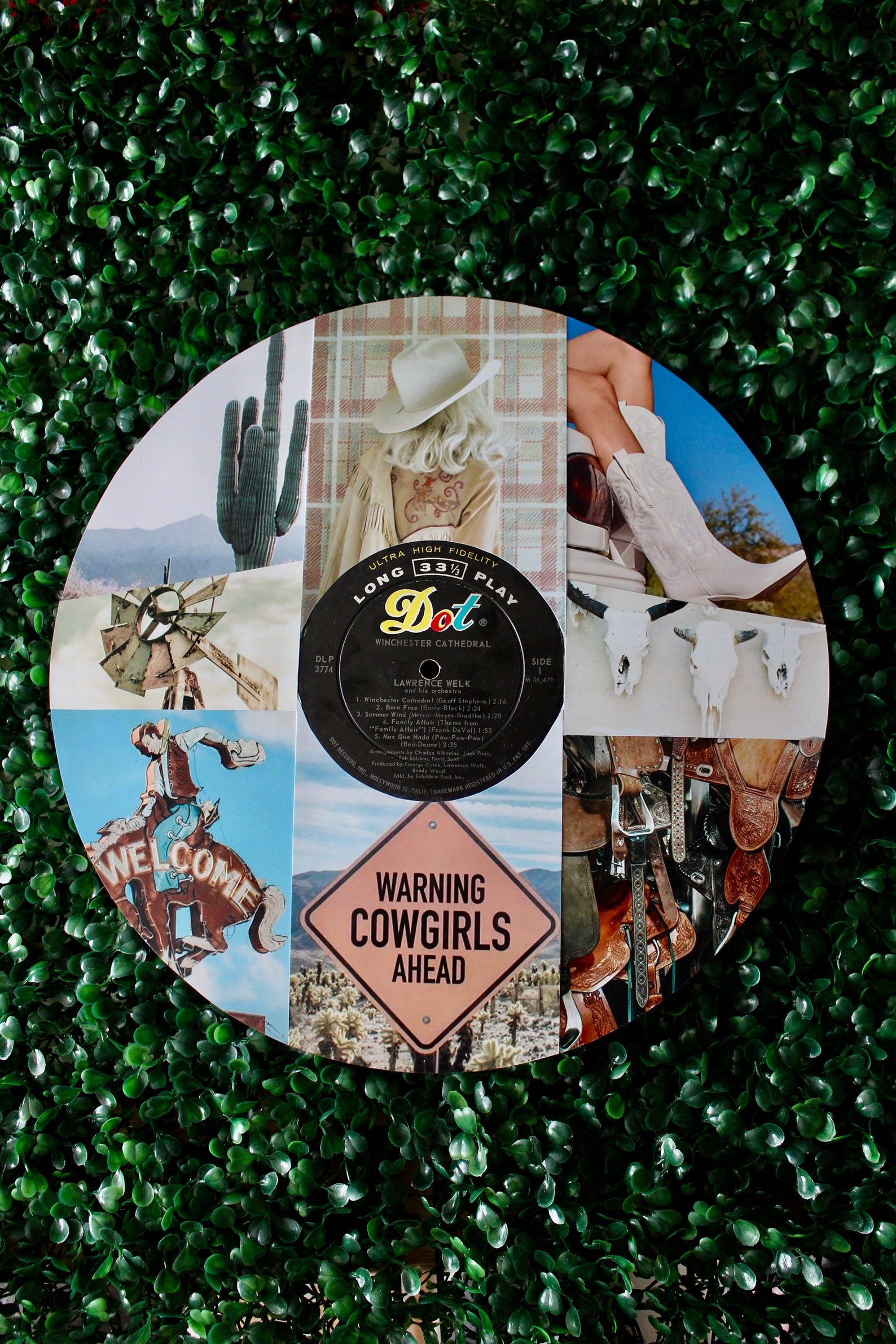 Western Cowgirl Rodeo Decor/ Custom Vinyl Records/ Personalized Family ...