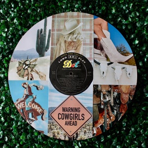 Western Cowgirl Rodeo Decor/ Custom Vinyl Records/ Personalized Family ...