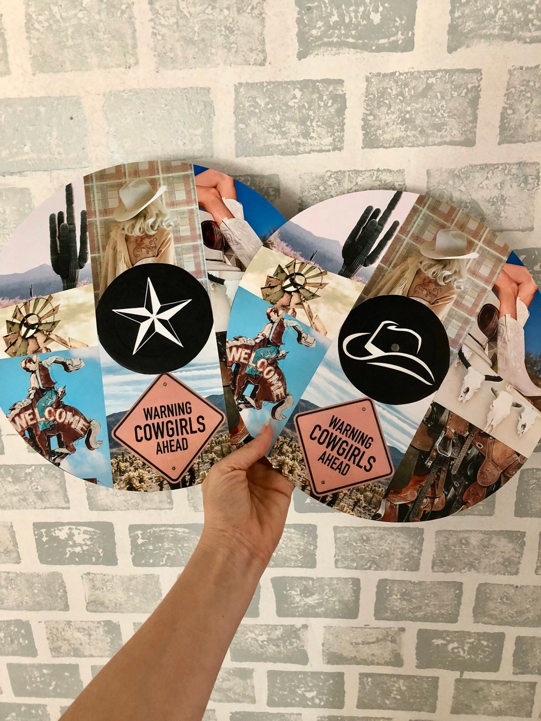 Western Cowgirl Rodeo Decor/ Custom Vinyl Records/ Personalized Family ...