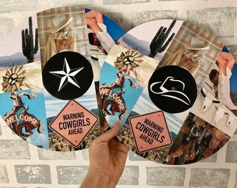 Western Yee Haw Brown Theme Decor/ Custom Vinyl Records/ Personalized ...