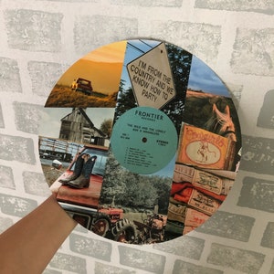 Western Country Vibe Decor/ Custom Vinyl Records/ Personalized Wall ...