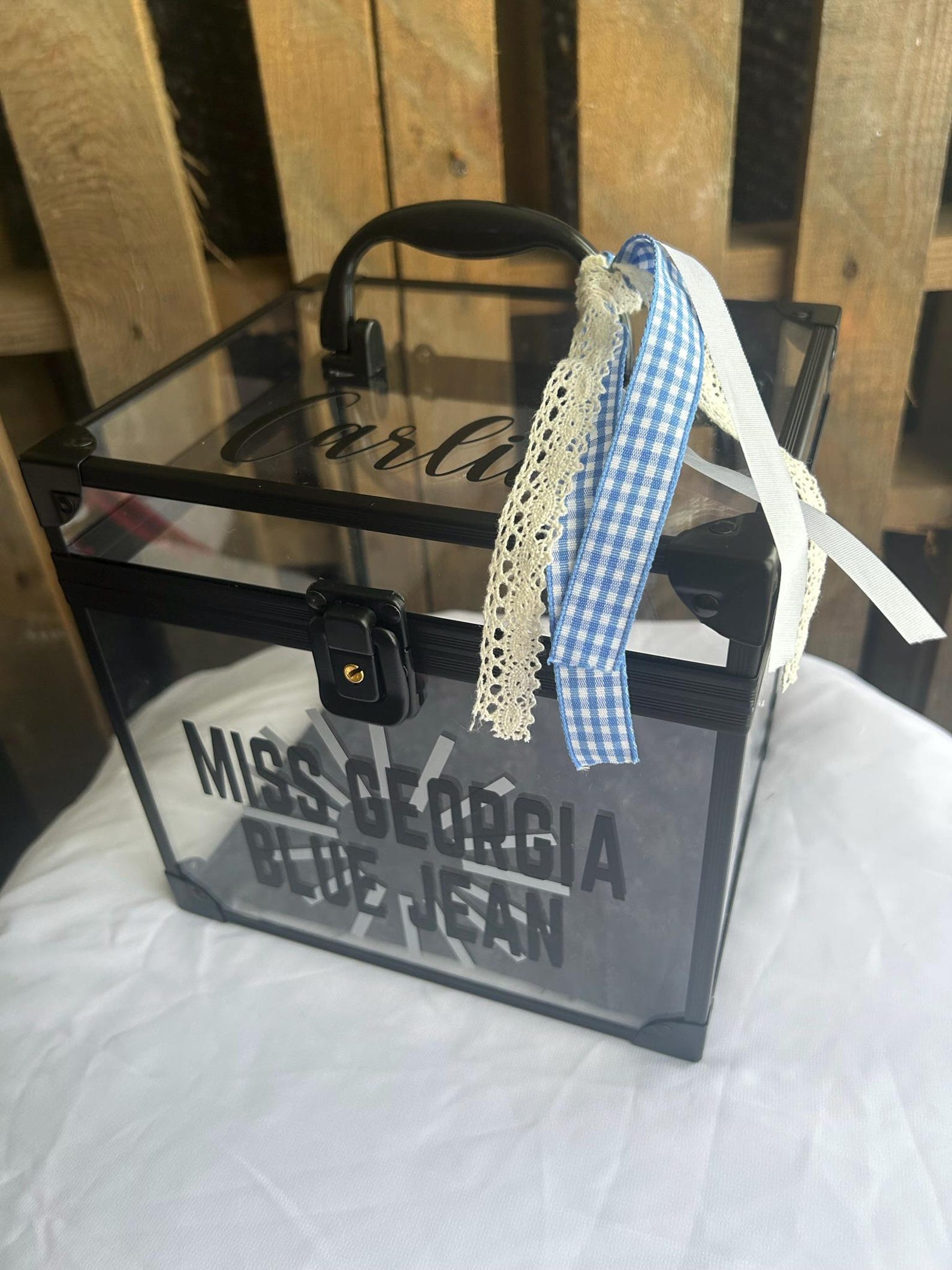 Pageant Crown Box, Custom Titleholder Crown Box, Crown Box, Tiara Box ...