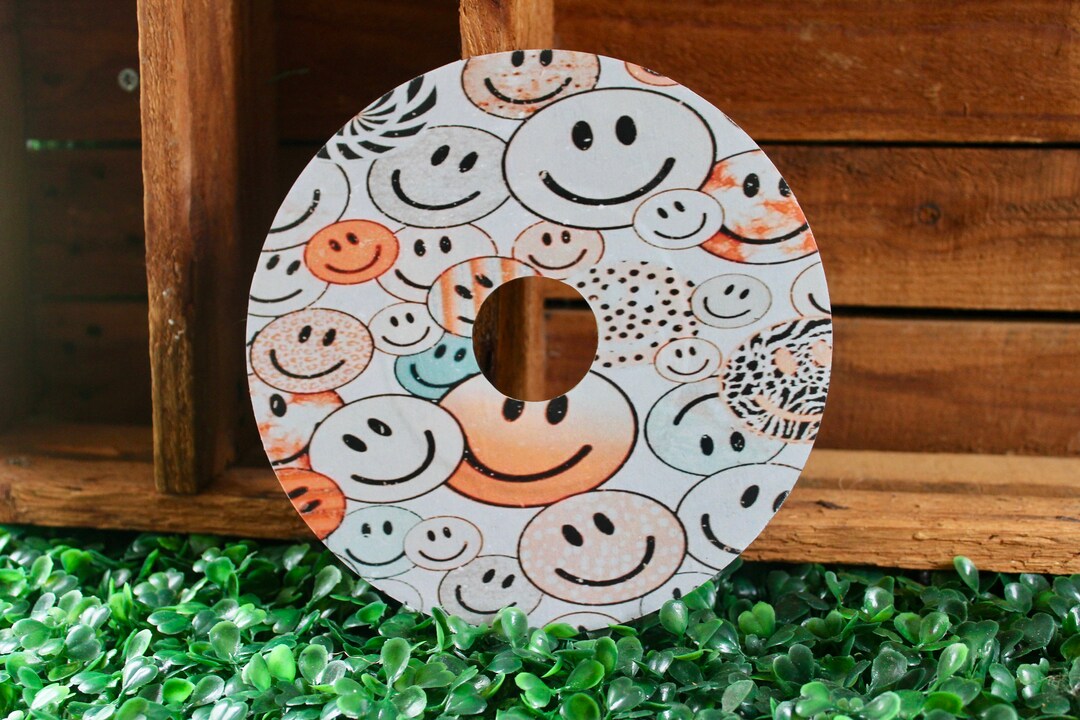 Collage Vinyl Mini Records/smiley Face Vibe Record Personalized Wall ...