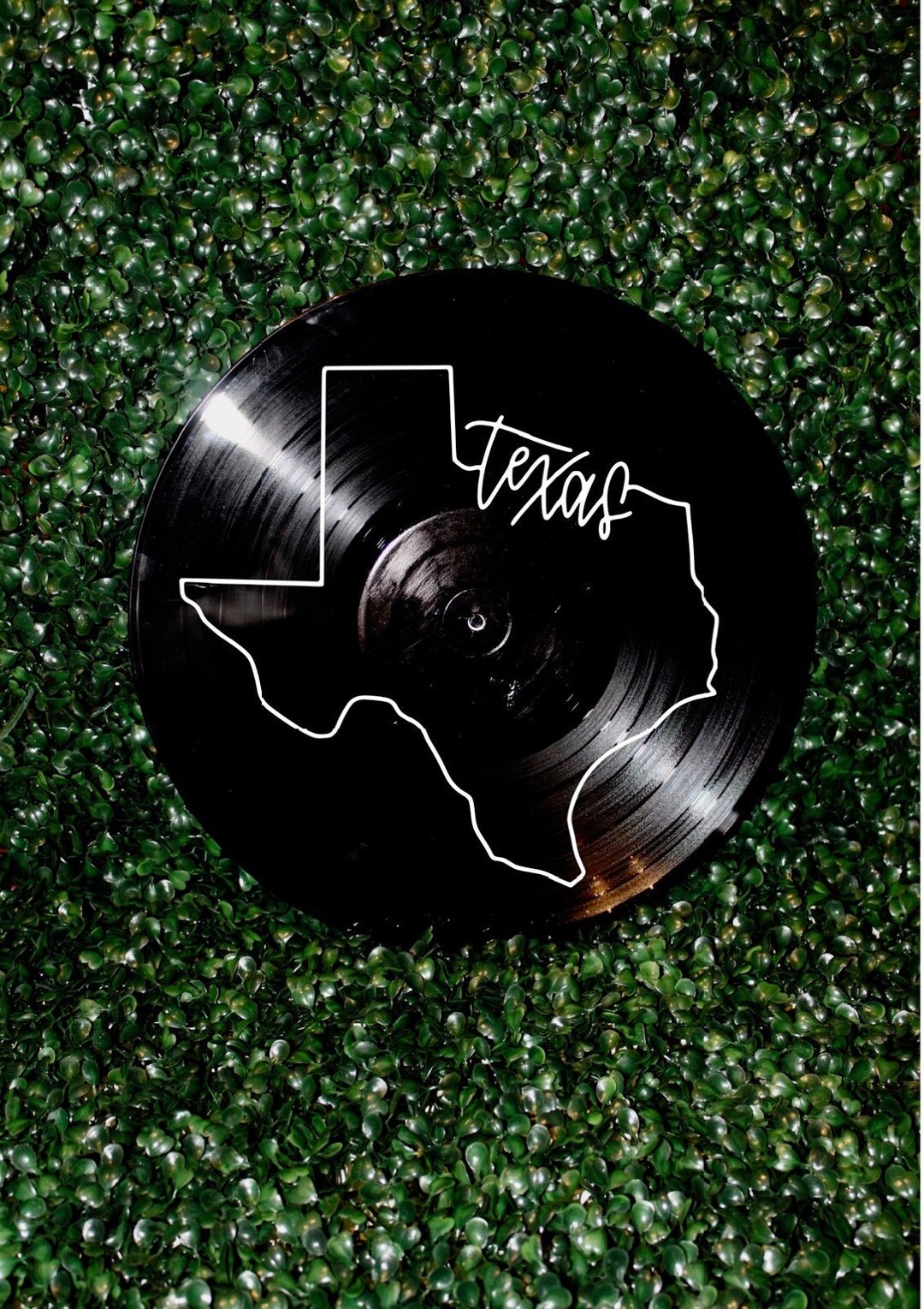 Custom Texas Decor/state Plaque/ Personalized Wall Decor/ Vinyl Record ...