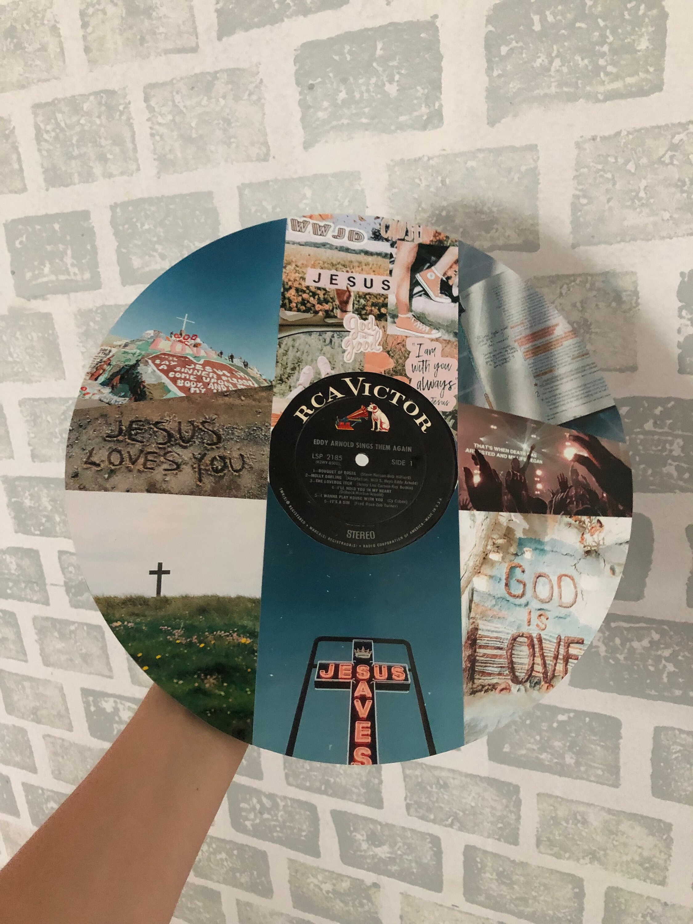Christian Jesus Bible Decor/ Custom Vinyl Records/ Personalized Wall ...