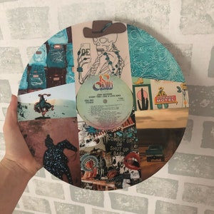 Western Girl Rodeo Teal & Brown Decor/custom Vinyl Record/ Personalized ...