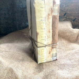 Farmhouse Hand Stamped Rustic Home Decor Book Stacks, Blank Book Stack ...