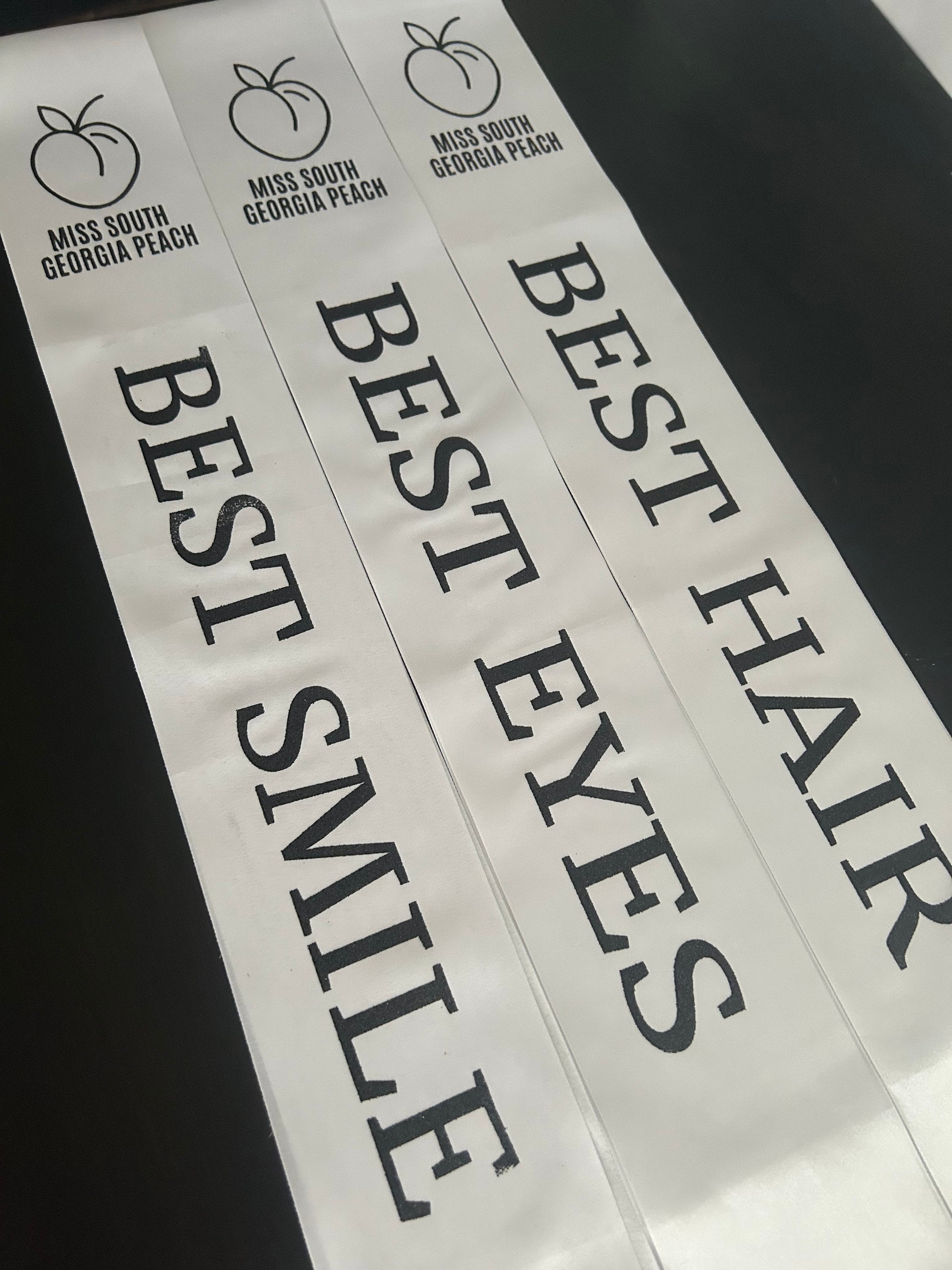 Custom Pageant Sashes, Satin Sashes, Pageant Sashes, Custom Sashes ...