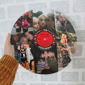 CUSTOM ORDER Vinyl Record Photo Collage - Vintage Record - Vinyl Record ...