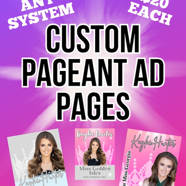 Custom Pageant - Etsy