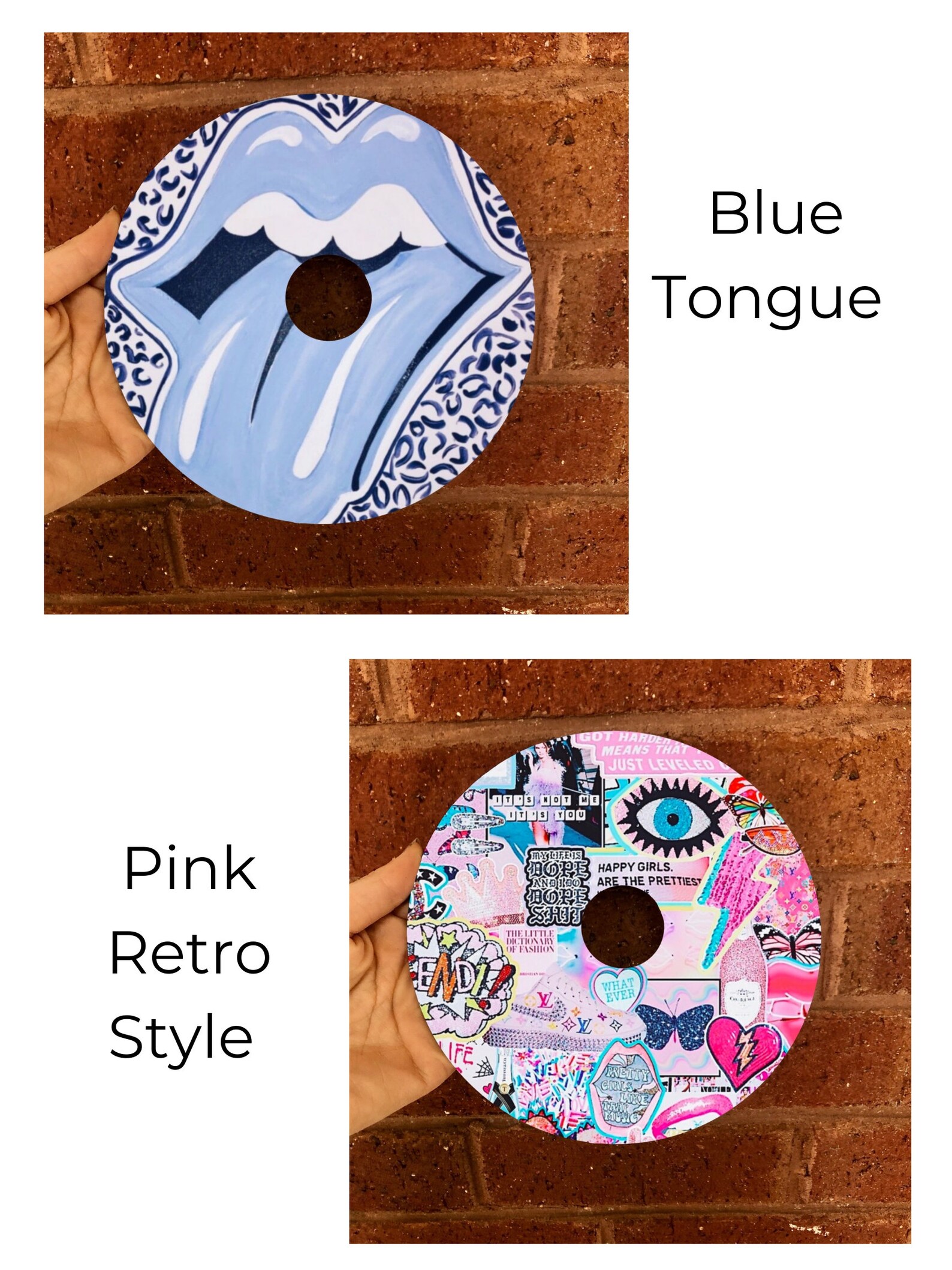 Collage Vinyl Mini Records/ Aesthetic Personalized Wall Decor/ - Etsy