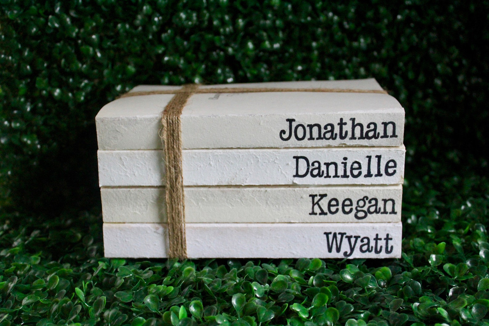 Farmhouse Stamped Books Personalized Stamped Books - Etsy