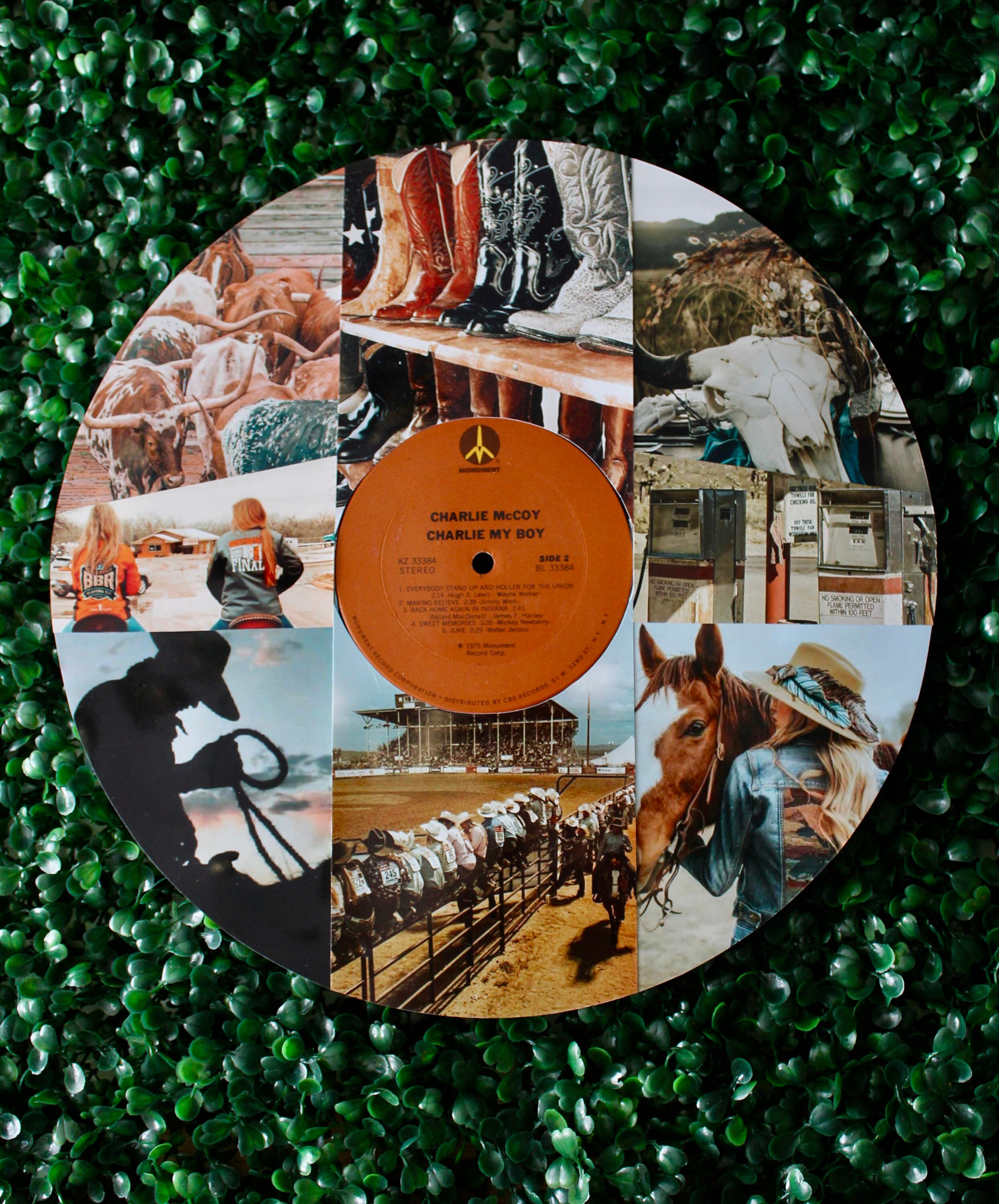 Western Cowgirl Rodeo Decor/ Custom Vinyl Records/ Personalized Family ...
