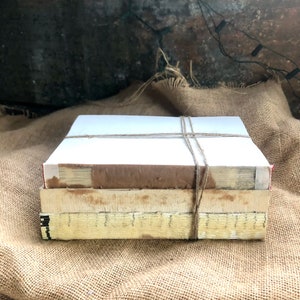 Farmhouse Hand Stamped Rustic Home Decor Book Stacks, Blank Book Stack ...