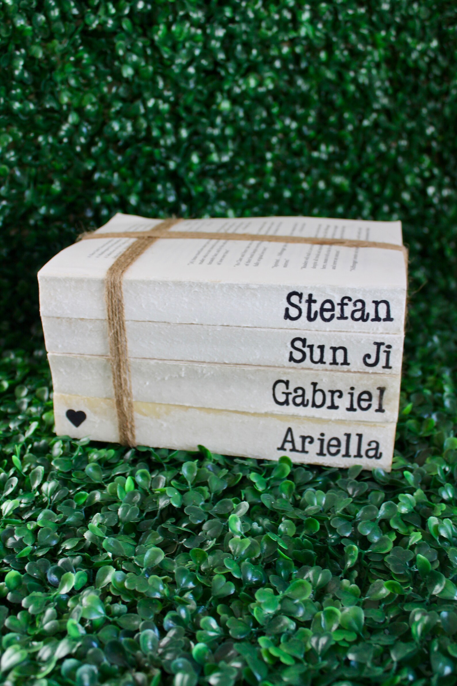 Farmhouse Stamped Books Personalized Stamped Books - Etsy