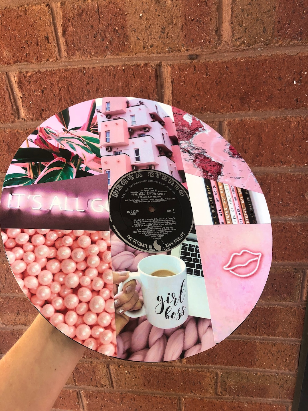 Vinyl Collage Records/ Personalized Family Wall Decor/ Vinyl Record ...