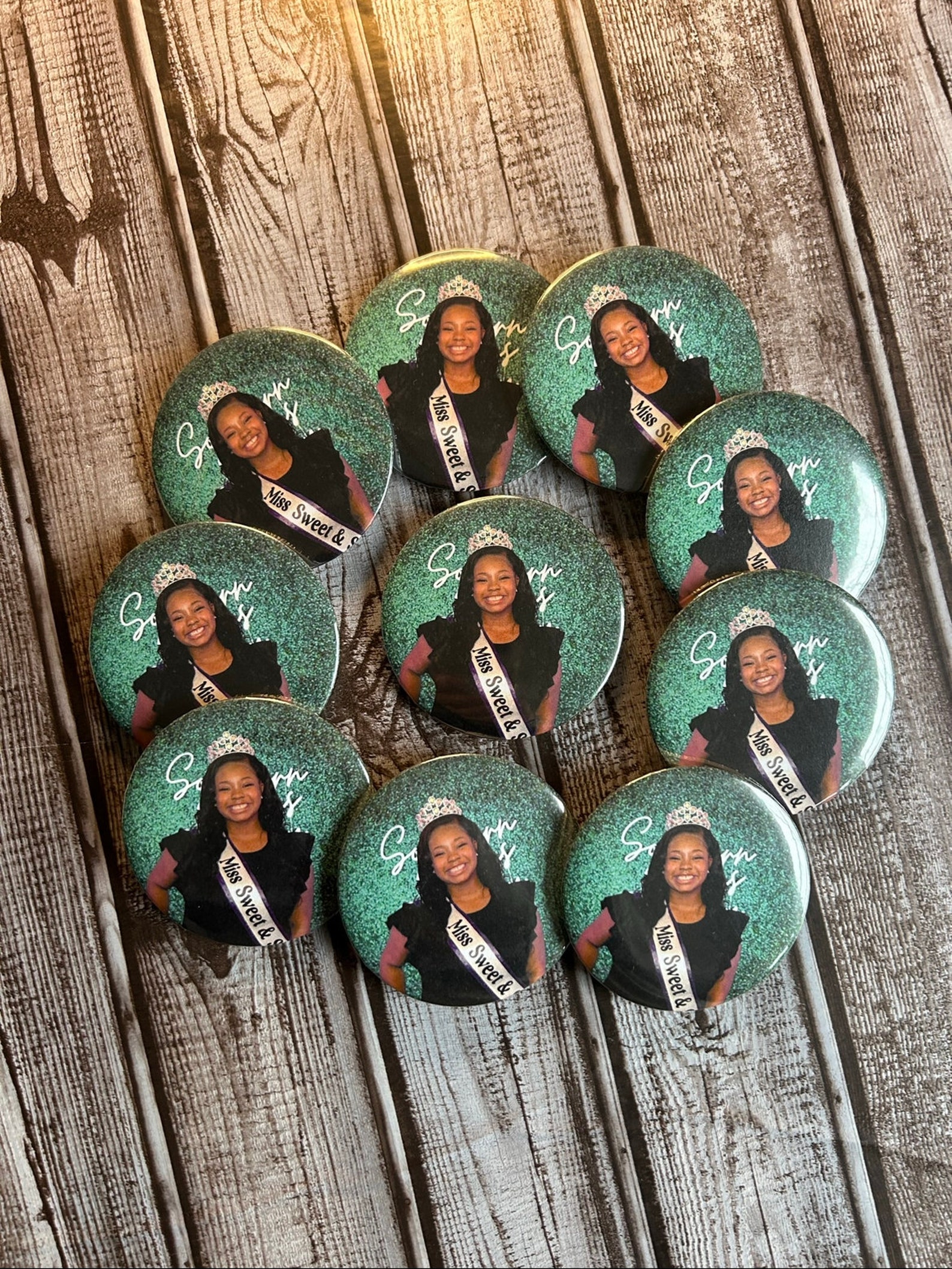 Custom Photo Buttons, Pageant Button, Headshot Button, Dance, Cheer ...