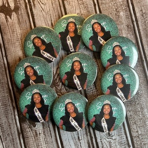 Custom Photo Buttons, Pageant Button, Headshot Button, Dance, Cheer ...
