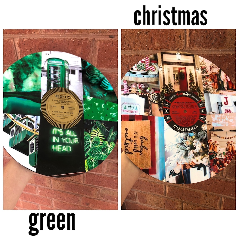 Vinyl Collage Records/ Personalized Family Wall Decor/ Vinyl | Etsy