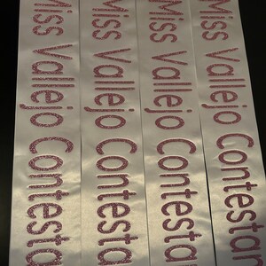 Custom Pageant Sashes, Satin Sashes, Pageant Sashes, Custom Sashes ...