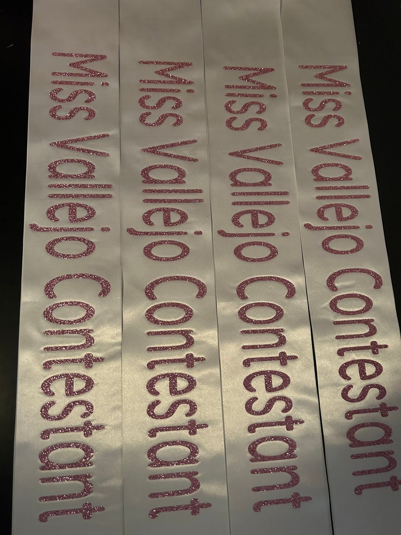 Custom Pageant Sashes, Satin Sashes, Pageant Sashes, Custom Sashes ...
