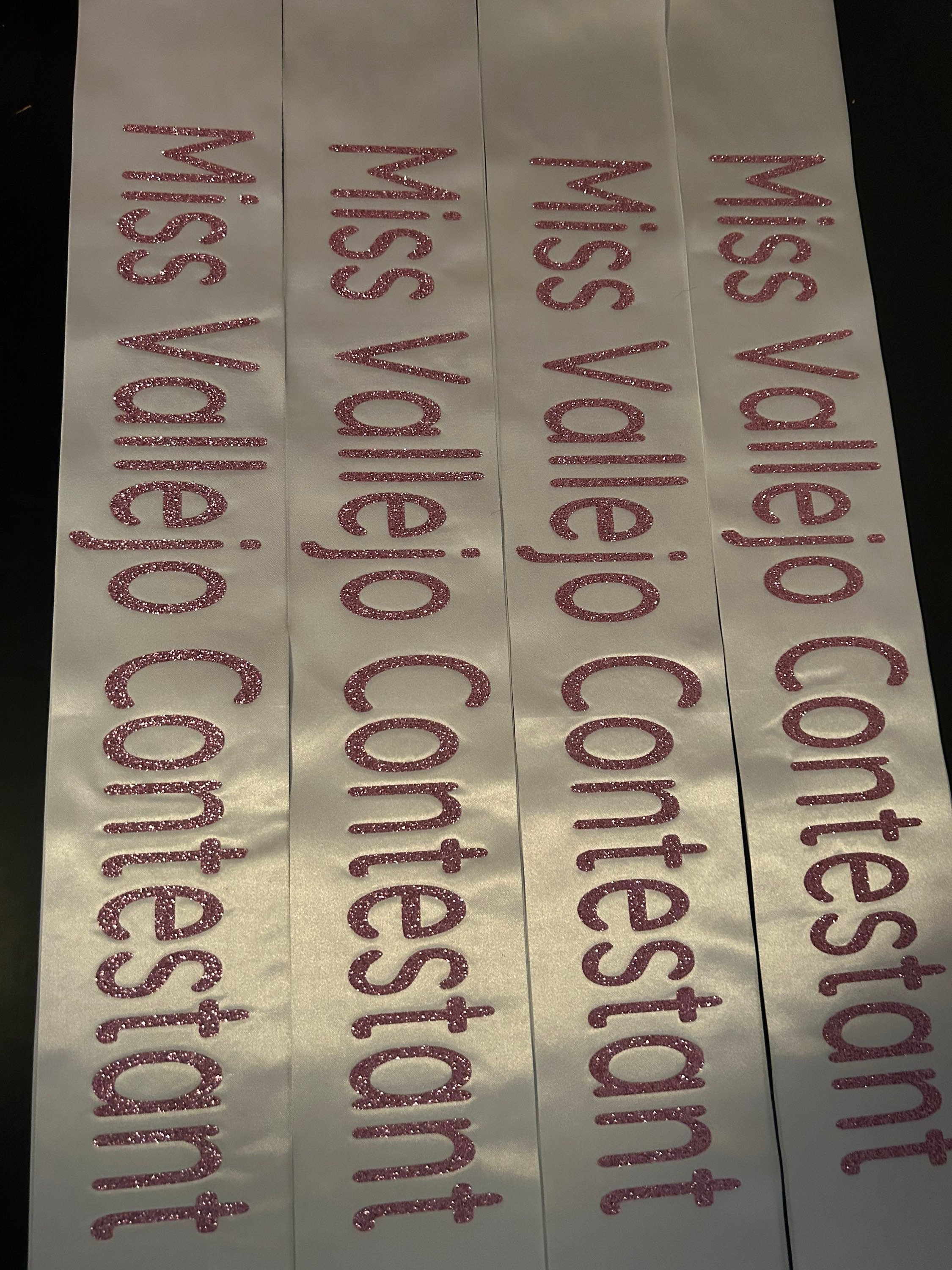 Custom Pageant Sashes, Satin Sashes, Pageant Sashes, Custom Sashes ...