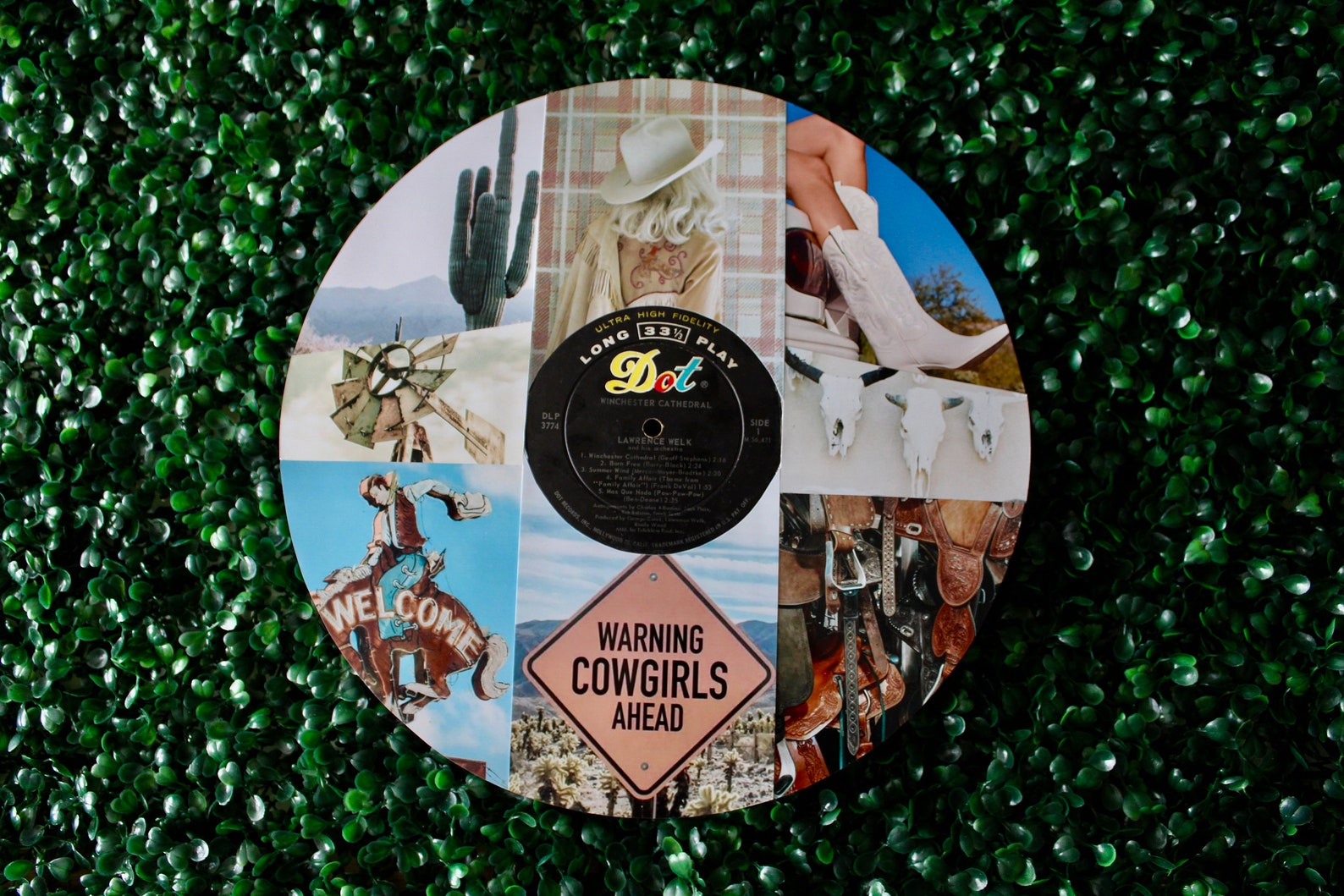 Western Cowgirl Rodeo Decor/ Custom Vinyl Records/ Personalized Family ...