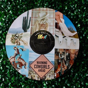 Western Cowgirl Rodeo Decor/ Custom Vinyl Records/ Personalized Family ...