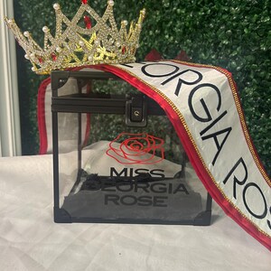 Pageant Crown Box, Custom Titleholder Crown Box, Crown Box, Tiara Box ...