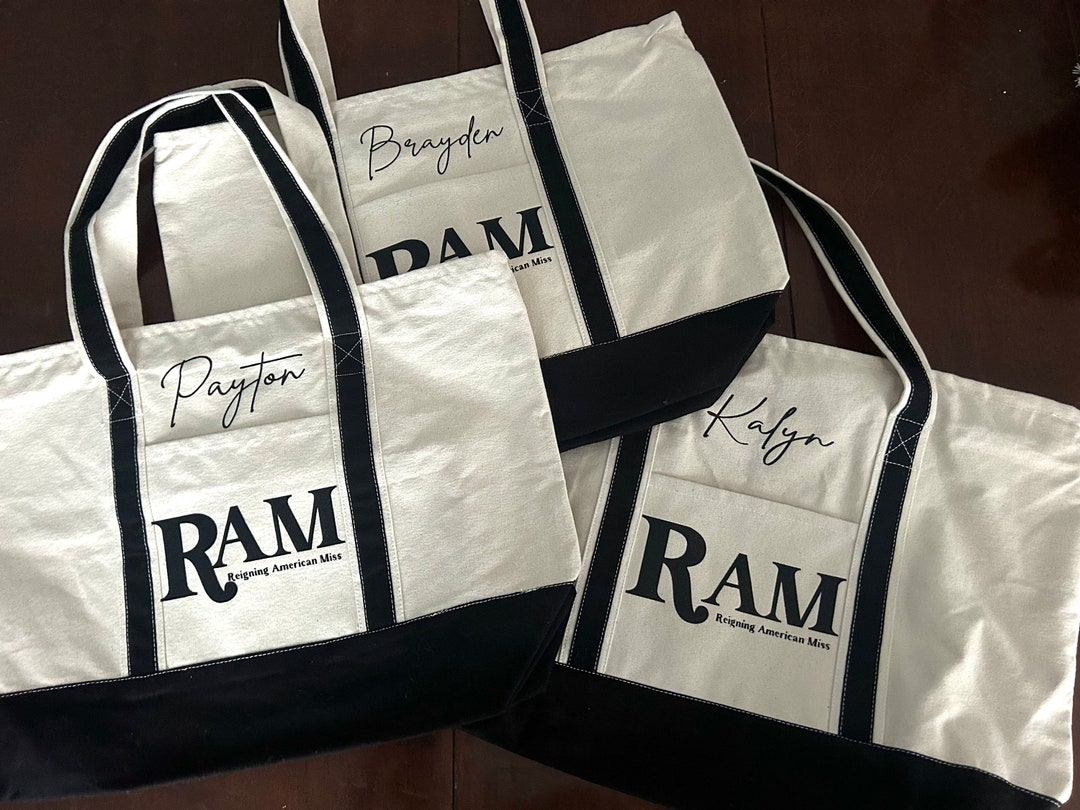 Custom Tote Bag, Pageant Gift, Pageant Director Gift, Custom Name Tote ...