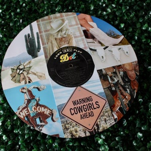 Western Cowgirl Rodeo Decor/ Custom Vinyl Records/ Personalized Family ...