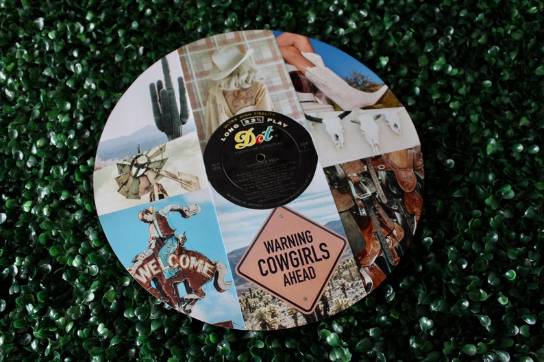 Western Cowgirl Rodeo Decor/ Custom Vinyl Records/ - Etsy