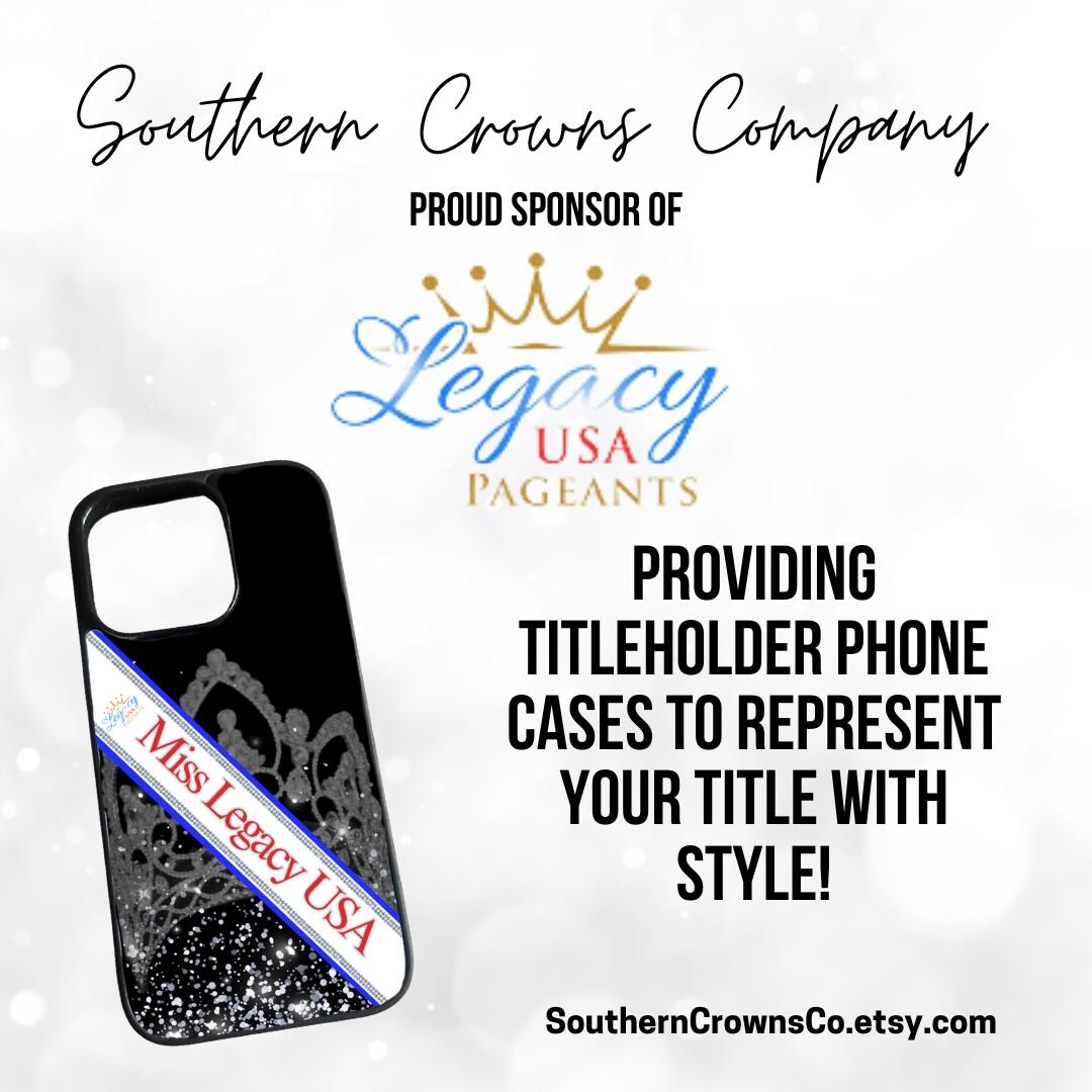MISS LEGACY USA Title Phone Case, Sash Phone Case, Titleholder Phone ...