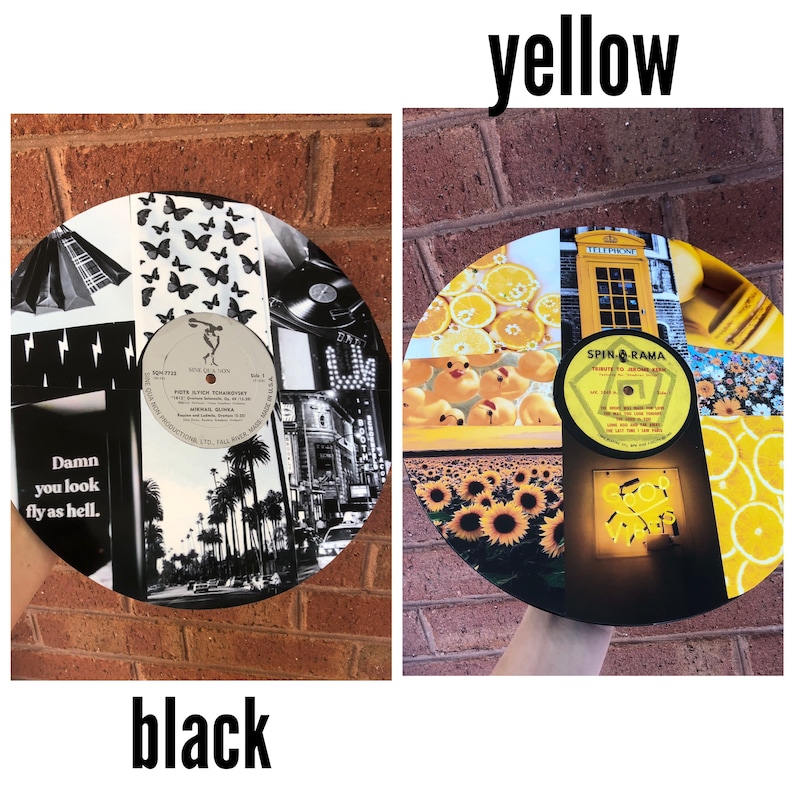 Vinyl Collage Records/ Personalized Family Wall Decor/ Vinyl | Etsy