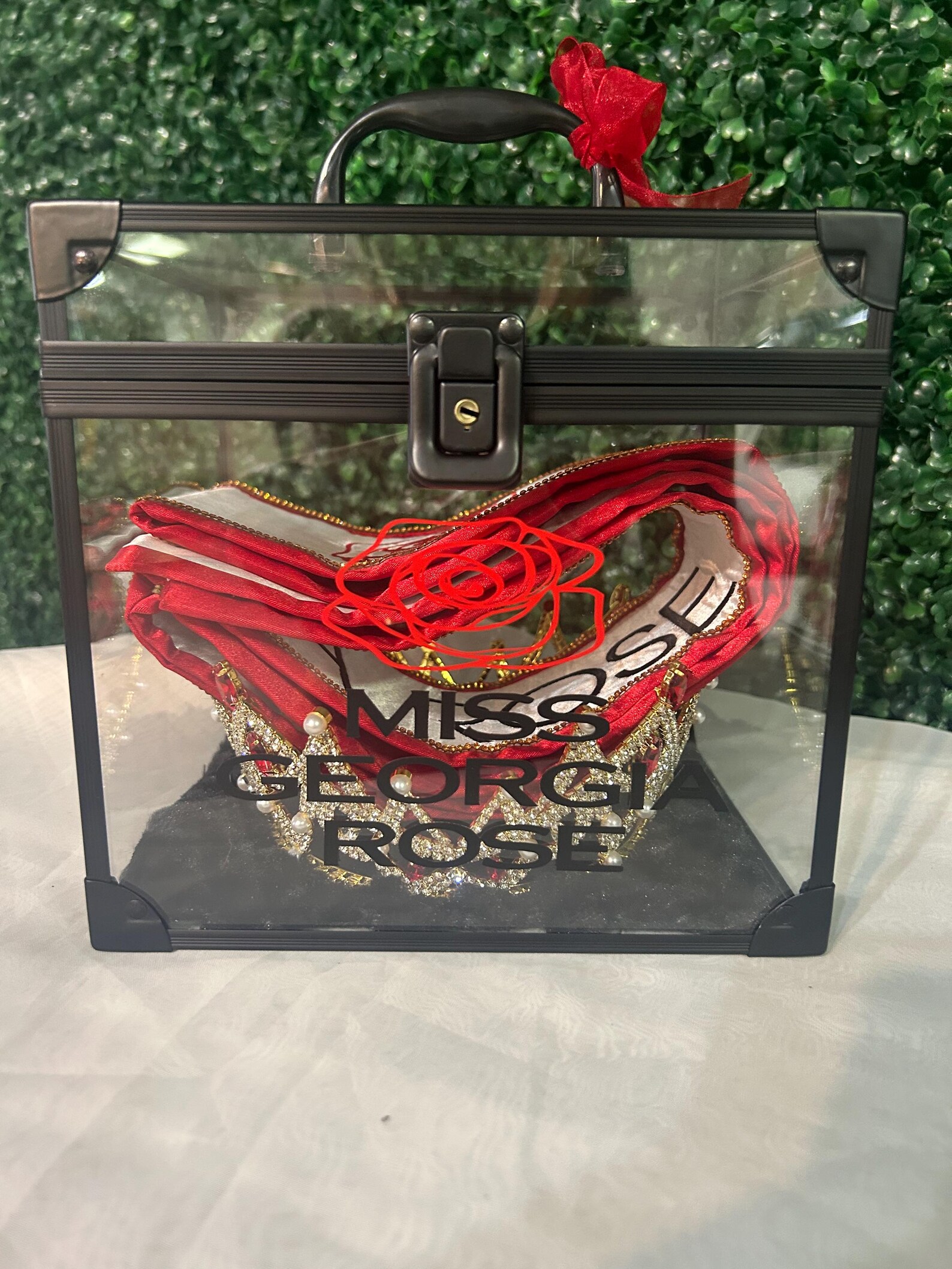 Pageant Crown Box, Custom Titleholder Crown Box, Crown Box, Tiara Box ...