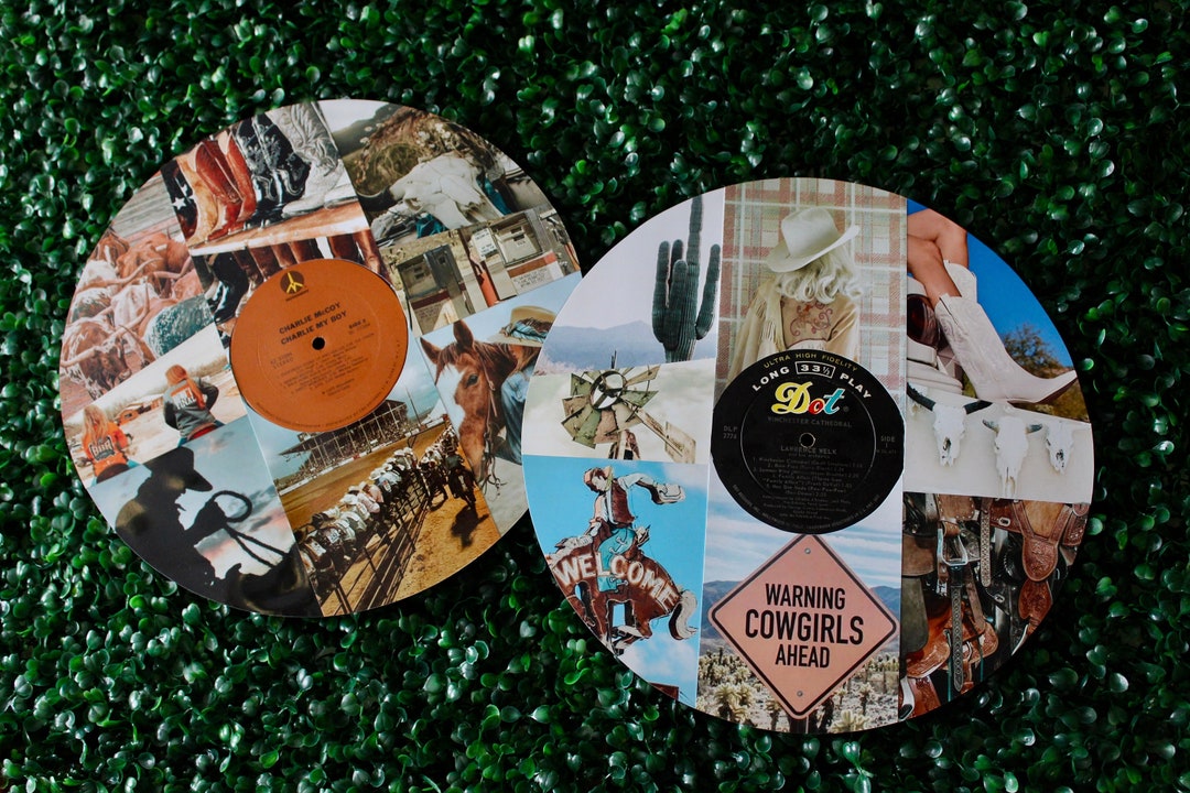 Western Cowgirl Rodeo Decor/ Custom Vinyl Records/ Personalized Family ...