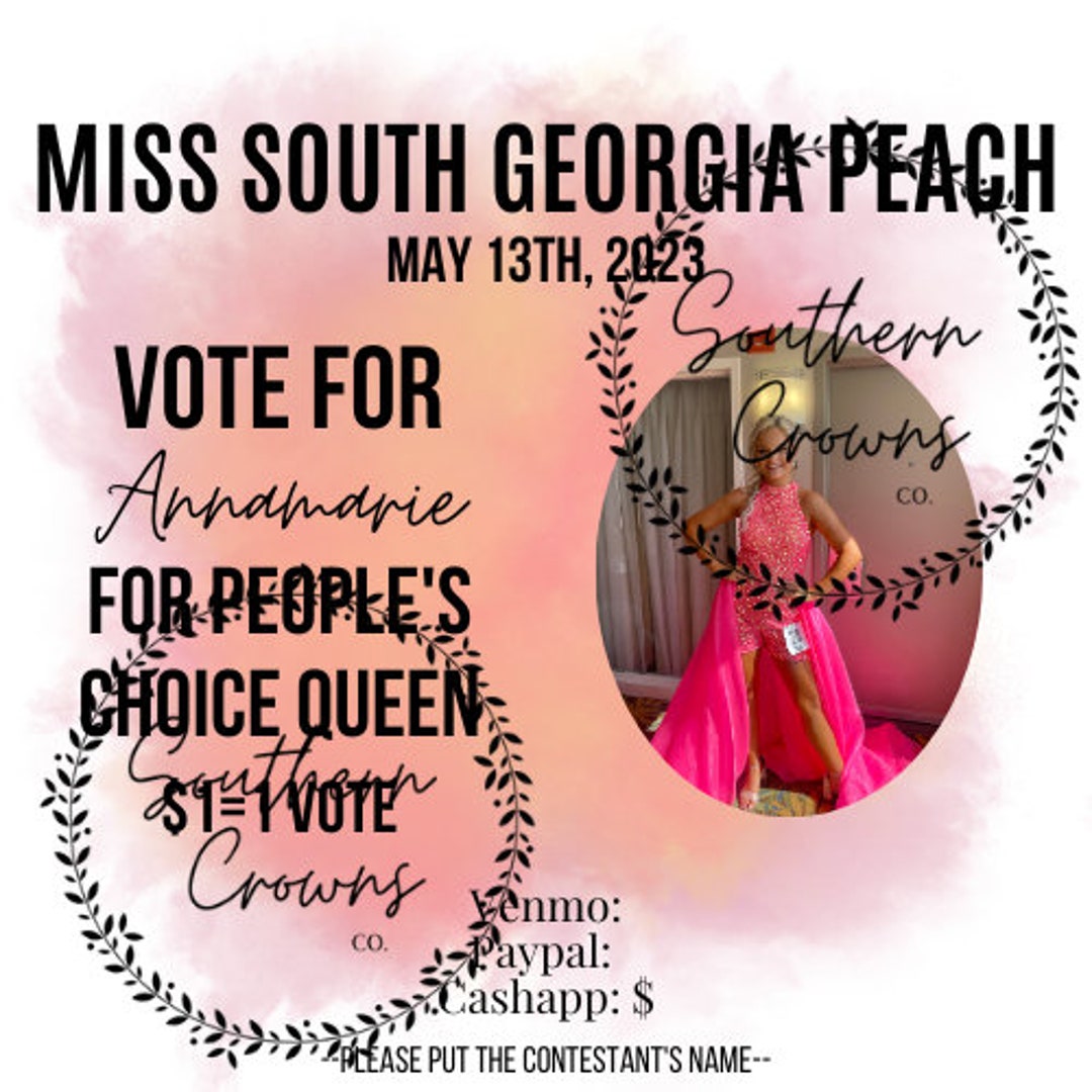 Custom Pageant Peoples Choice Votes Flyer, People's Choice Fundraiser ...