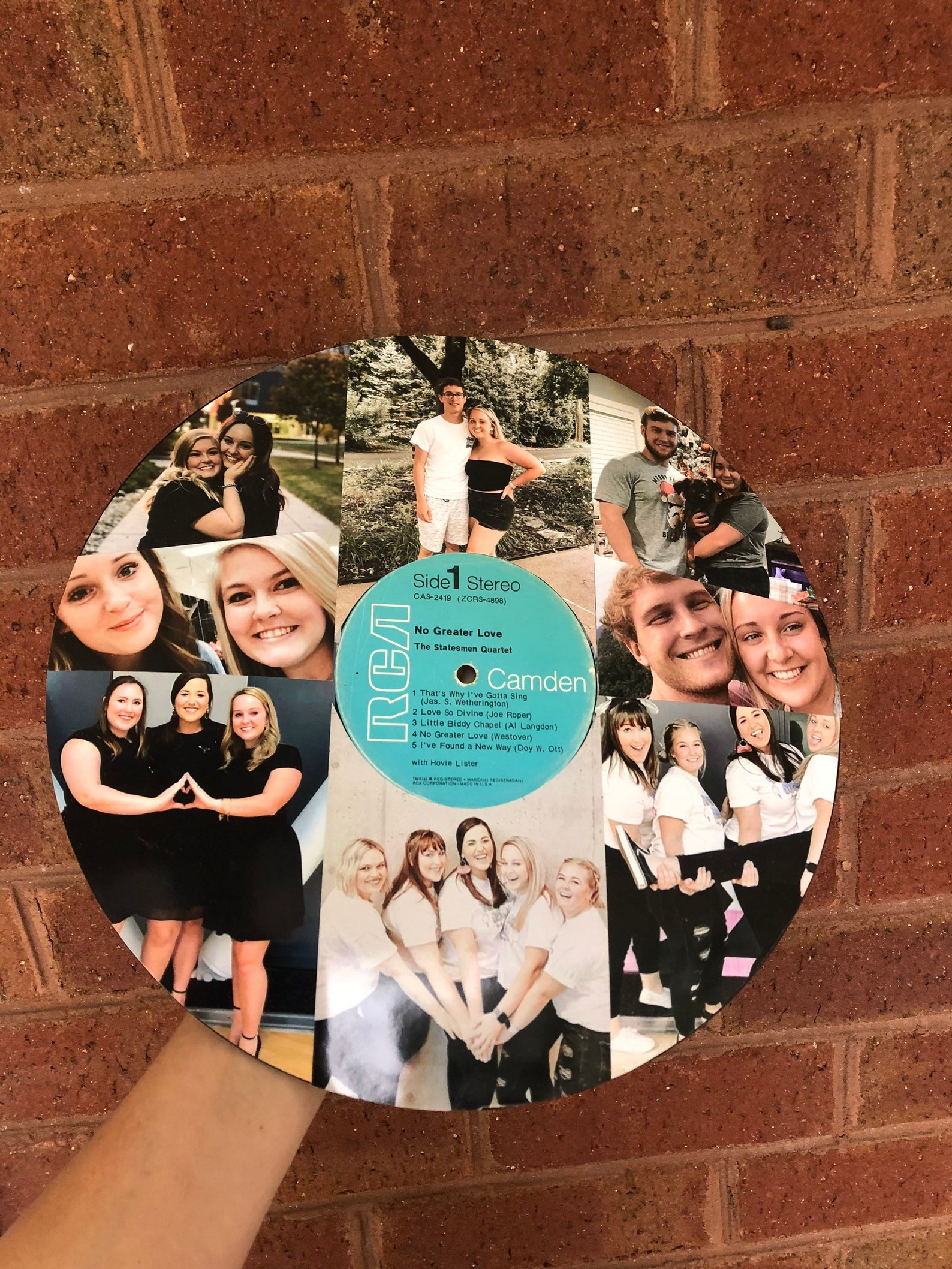 CUSTOM ORDER Vinyl Record Photo Collage - Vintage Record - Vinyl Record ...