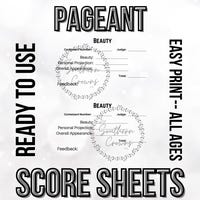 Pageant Contestant Numbers - Large Format - Pageant Director Resource ...