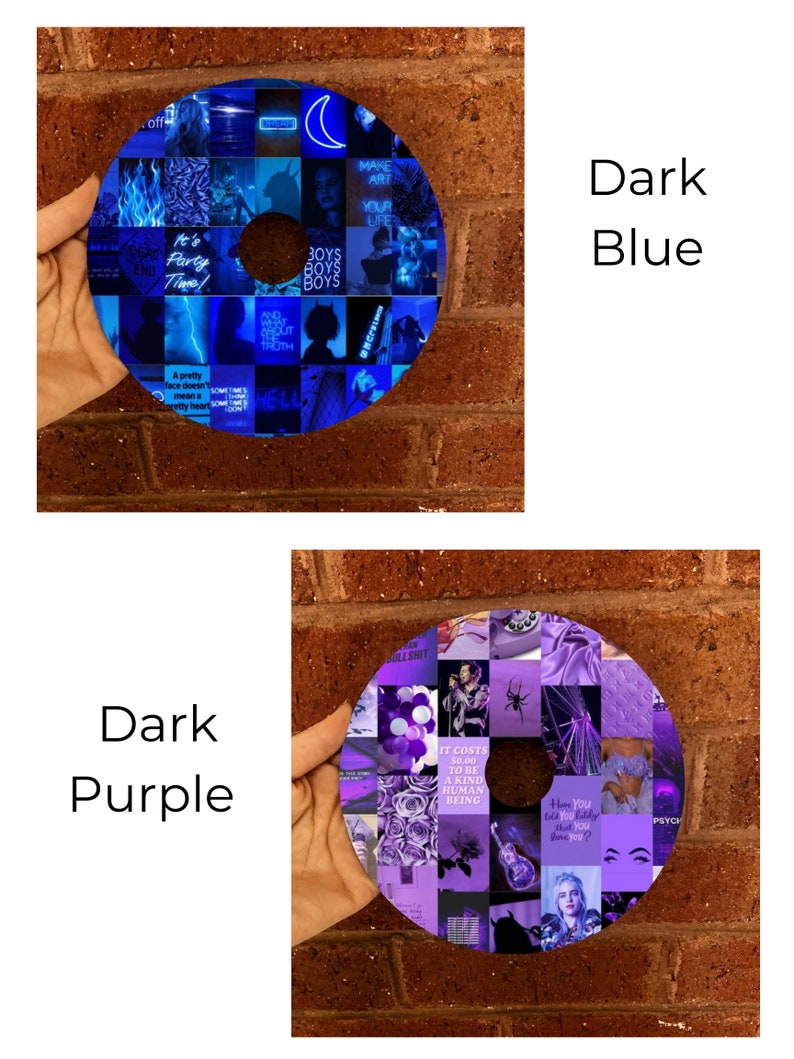 Collage Vinyl Mini Records/ Aesthetic Personalized Wall Decor/ - Etsy