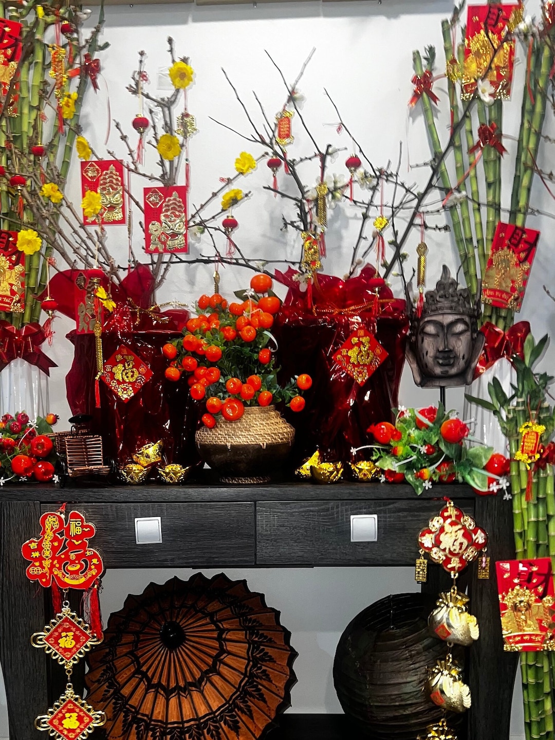 Tet Decorations Home Decorations Hanging Decor Lunar New Years 15 Mix ...