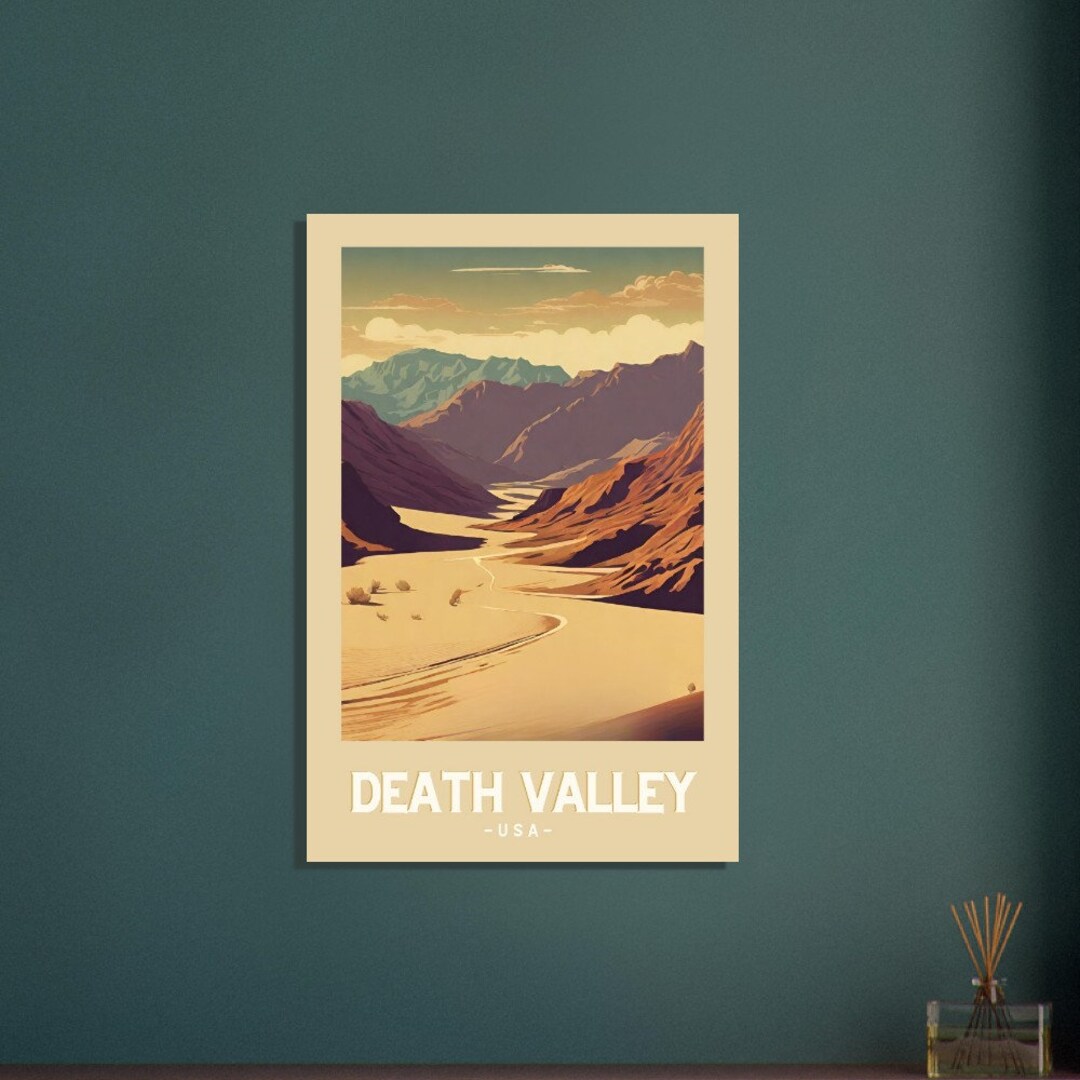 Death Valley Death Valley Art Death Valley Poster Death - Etsy
