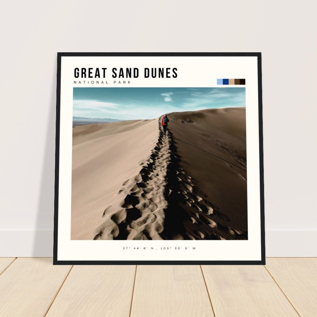 Great Sand Dunes Print Great Sand Dunes Poster Great Sand - Etsy