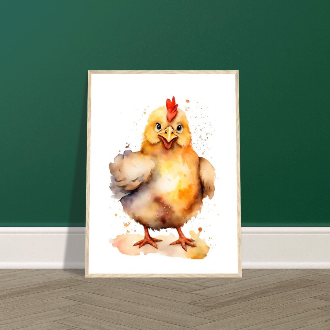 Childrens Wall Decor, Chicken, Chicken Art, Chicken Poster, Chicken ...