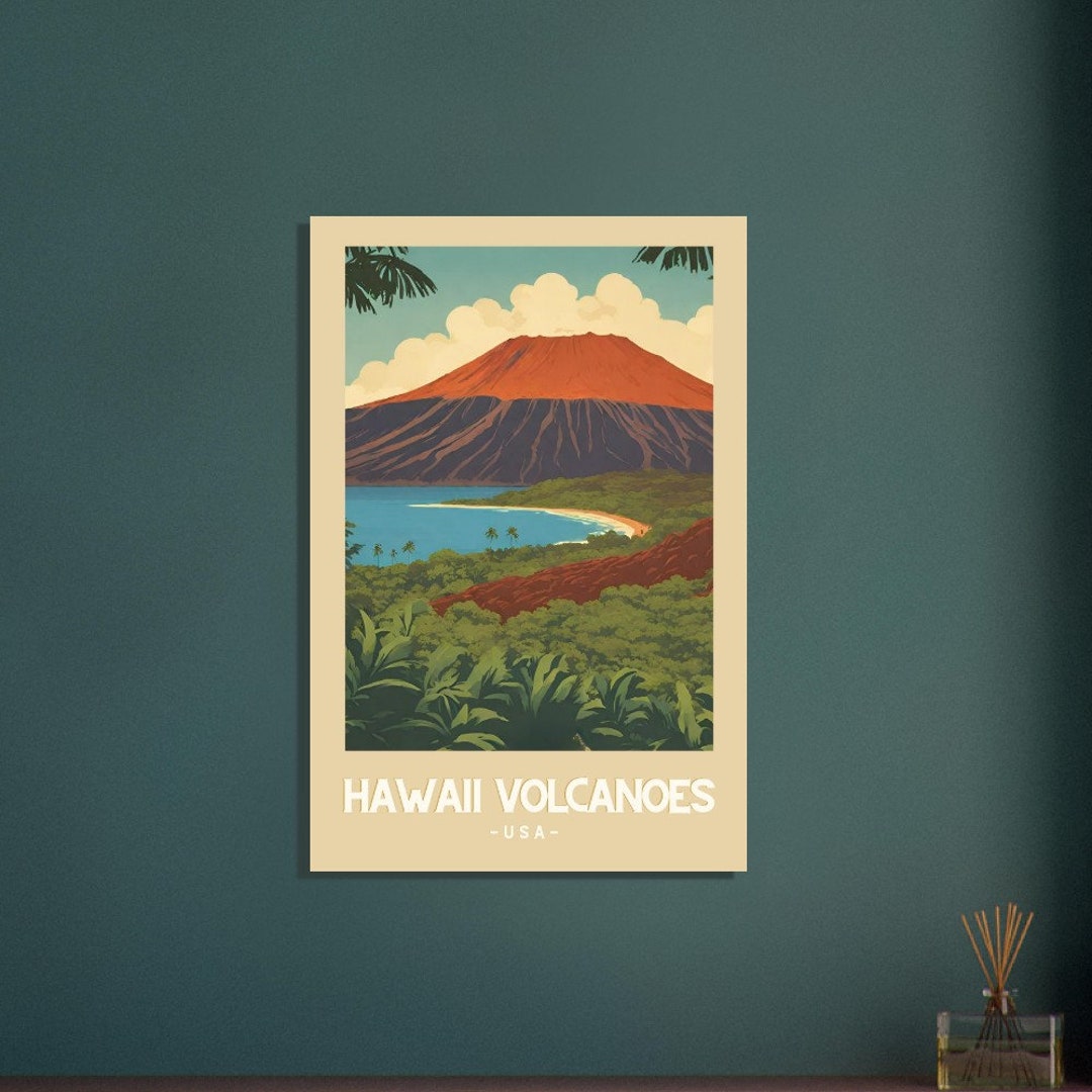 Hawaii Volcanoes Hawaii Volcanoes Art Hawaii Volcanoes - Etsy
