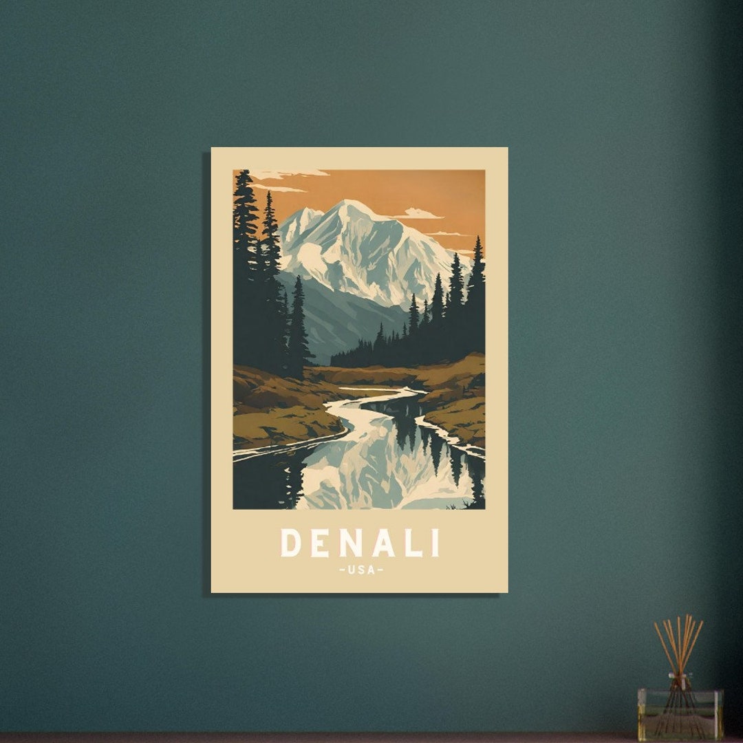 Denali Denali Art Denali Poster Denali Canvas Denali - Etsy