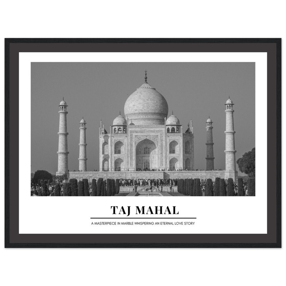 Taj Mahal Print Taj Mahal Poster Taj Mahal Wall Art India - Etsy