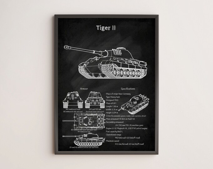 World War II Tiger Tank Battle Poster - Etsy