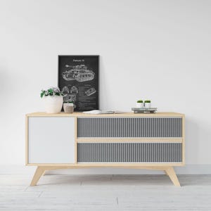 Panzer IV Blueprint Poster | WWII German Tank Wall Art for Military ...