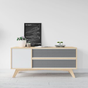 B-2 Spirit Stealth Bomber Blueprint Poster Wall Decor - Etsy